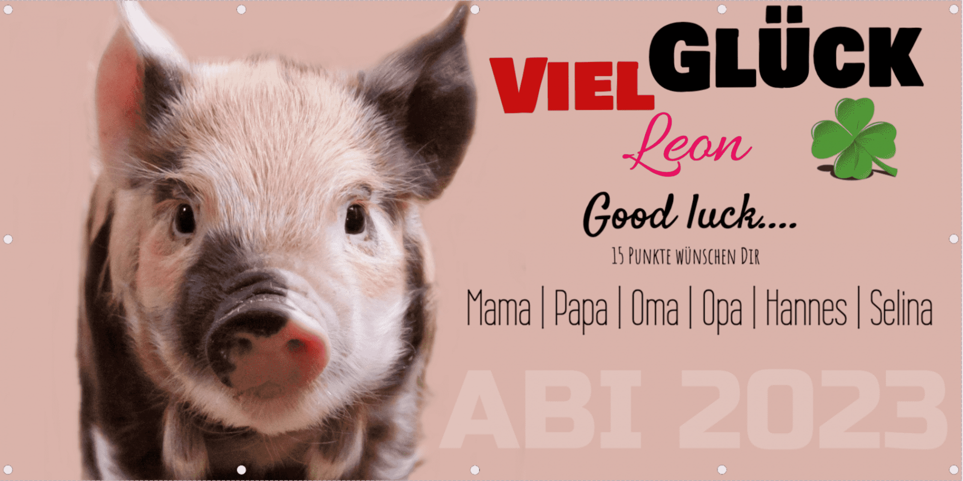 ABI Banner Vorlagen einfach schnell online gestalten