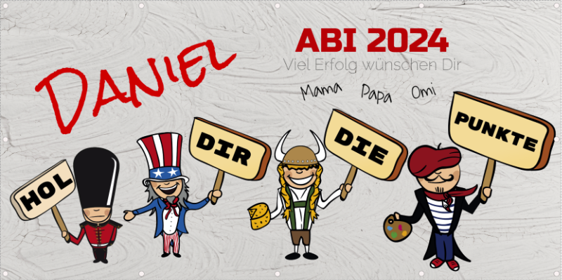 Abi Plakate Abi-Banner Abi-Plakat Gratis Lieferung