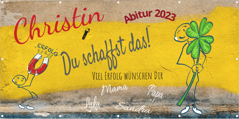 Abibanner 100x50cm - Abiposter jetzt direkt online gestalten - Format ...