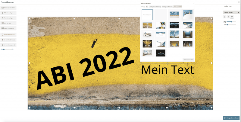 ABI Plakate und Abi Banner Individuell online gestalten